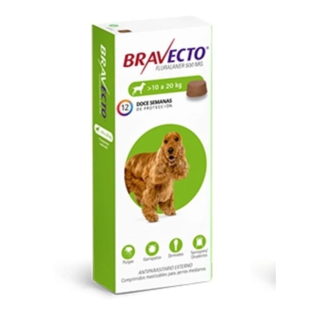 Comprimido Bravecto Perro 10 a 20 Kg - Crazy Pet